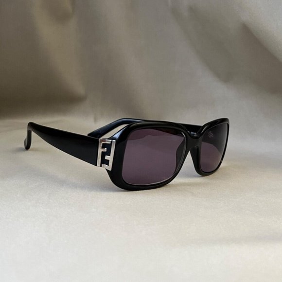 Fendi | Accessories | Vintage Fendi Ff Logo Black Sunglasses Frames ...